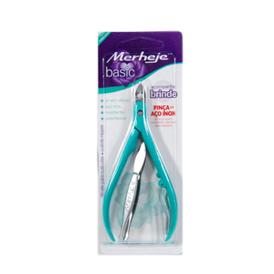 Alicate de cuticulas merheje cor verde gratis 1 pinca | CallFarma